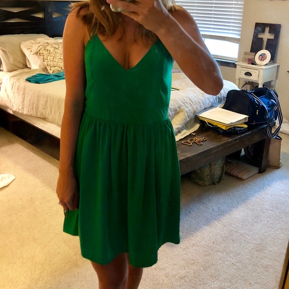 Hope's | Dresses | Open Back Green Dress | Poshmark
